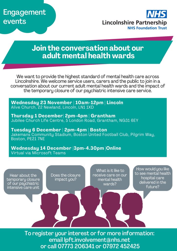 Join the Conversation About Adult Mental Health Wards in Lincolnshire ...